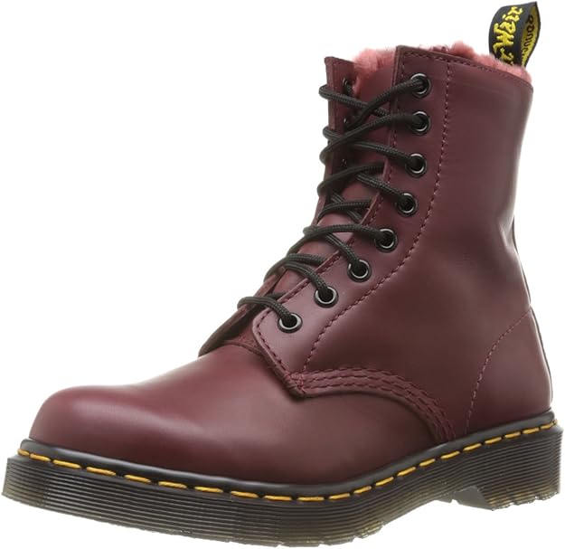 Dr. Martens Womens Serena Cartegena Cherry RED Boots Red Rot (Cherry ...