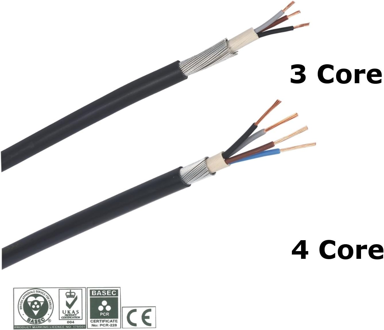 3 Core 1.5 mm (SWA) Steel Wire Armoured Cable – 20 Metre Custom Cut ...
