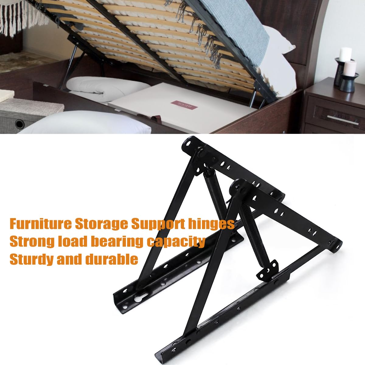 Mua ANTEISI Large Lift and Up Hinges,Sofa Bed Storage Lifting Hinge ...