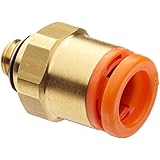 SMC KQ2E07-00A Brass Push-to-Connect Tube Fitting, Bulkhead Union, 1/4" Tube OD: Amazon.com ...