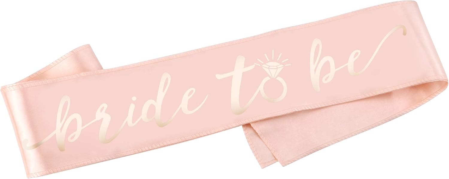 HOWAF Rose Gold Bride To Be Sash, Hen Party Sash, Hen Do Sash ...