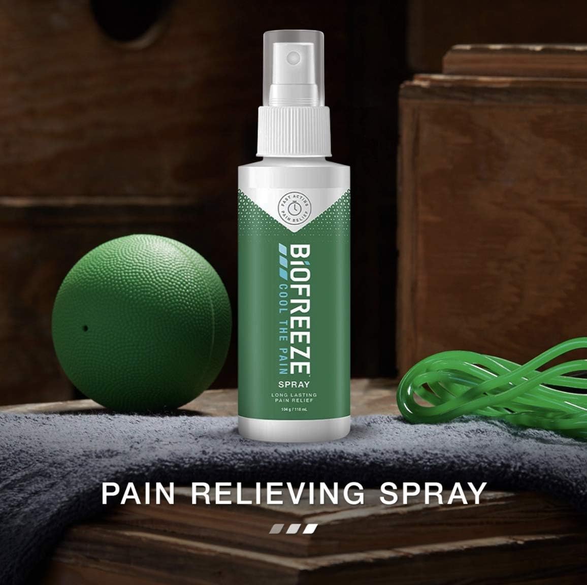 Biofreeze Pain Relieving Spray, 118 ml, Cooling Topical Analgesic, 2 ...