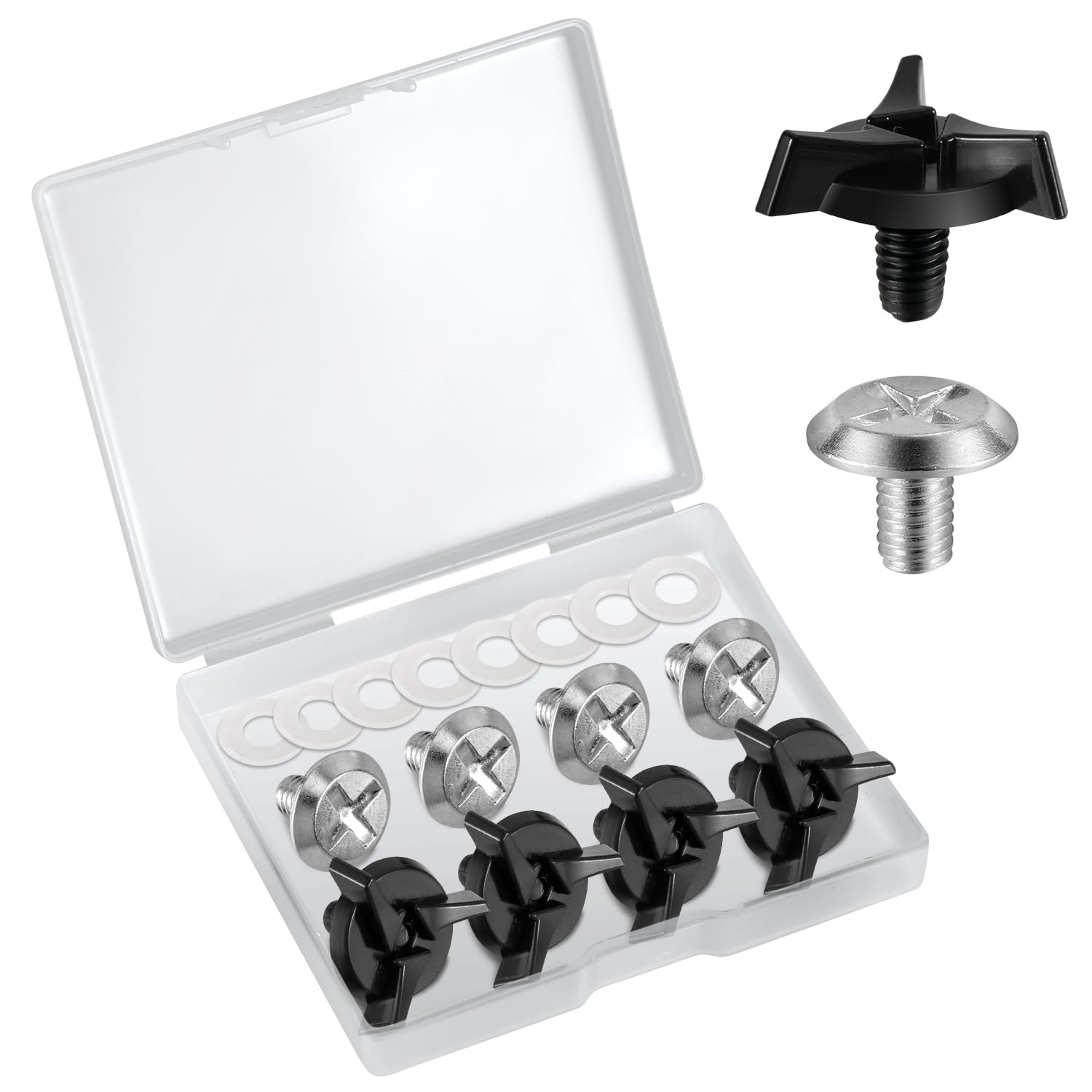 NQEUEPN 8pcs Motorcycle Helmet Screws, Helmet Visor Screws with 8pcs ...