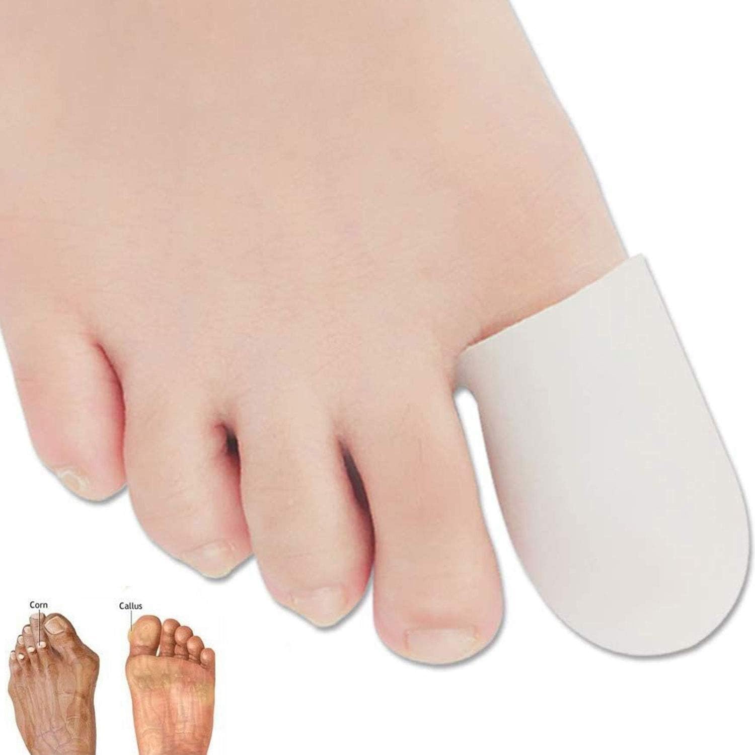 Pedimend Silicone Gel Toe Cap (1PAIR) – Big Toe Protector Cap – Toe ...