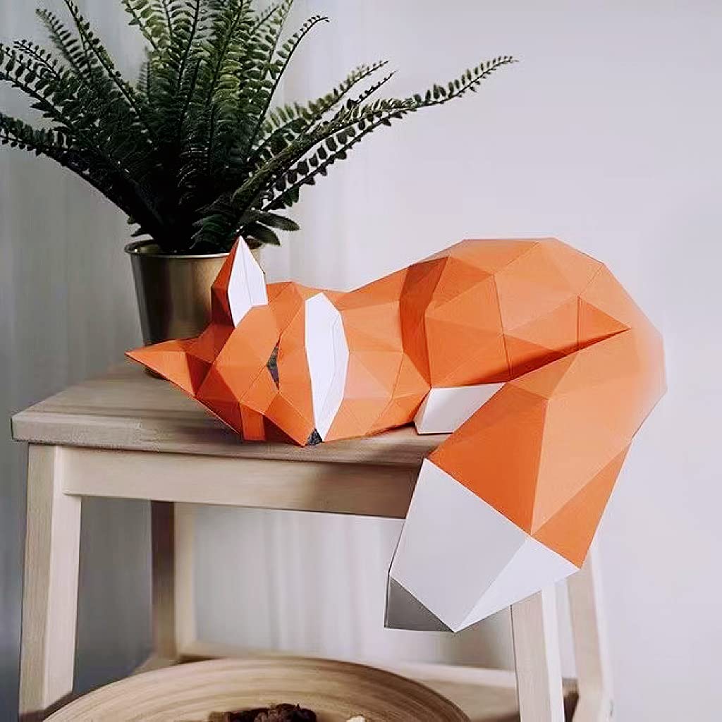 Mua AceRevolution Fox Papercraft,Paper Sculpture Kit,Origami Fox,3D ...