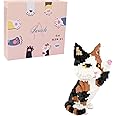 Amazon.com: Larcele Cat Micro Building Blocks Animal Set, DIY Mini 3D Building Toy Bricks Kit ...
