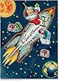 Amazon.com: Space Age Santa Christmas Cards, Package of 8: Garden & Outdoor