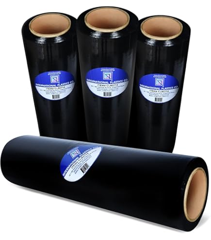 Black Saran Wrap Black Stretch Wrap ADAYM Stretch/Shrink Wrap Roll 18 ...