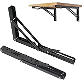 Amazon.com: Folding Shelf Brackets 16 inch,Folding Brackets Heavy Duty ...