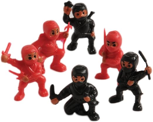 Amazon.com: U.S. Toy Lot of 12 Assorted Ninja Action Figure Toys: Toys ...