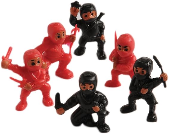 Amazon.com: U.S. Toy Lot of 12 Assorted Ninja Action Figure Toys: Toys ...
