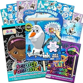 Amazon.com: Disney Scratch Art for Girls Kids Toddlers -- 3 Scratch ...
