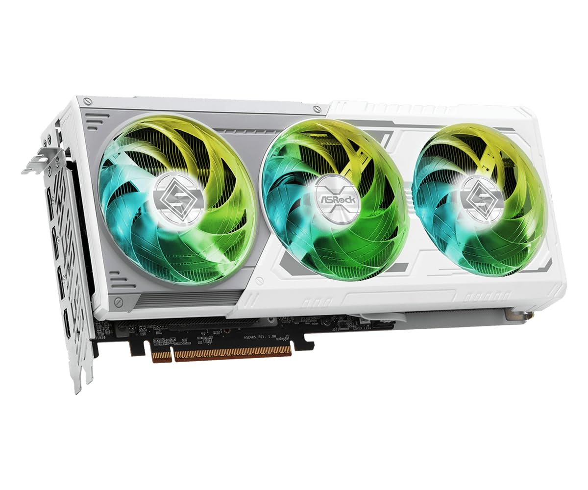 ASRock AMD Radeon RX 9070 Steel Legend 16GB OC GPU 2700 MHz 20 Gbps ...