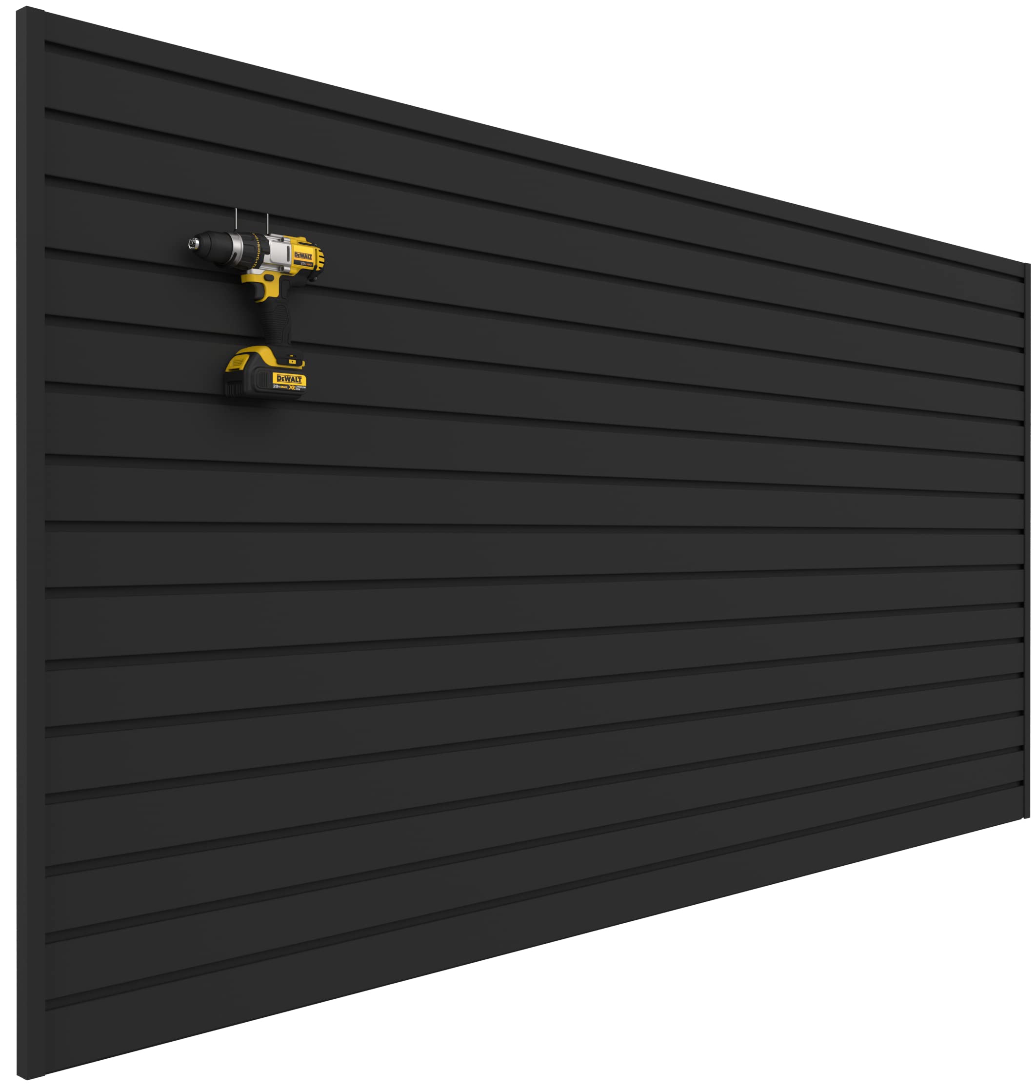 Slatwall Panel Garage Wall Organizer: Heavy Duty Wall Mounted PVC Wall ...
