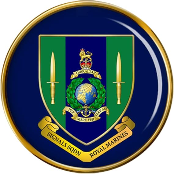 Signals Squadron Royal Marines Pin Badge: Amazon.co.uk: Clothing