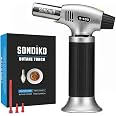 Sondiko Butane Torch, Refillable Kitchen Torch Lighter, Fit All Butane ...