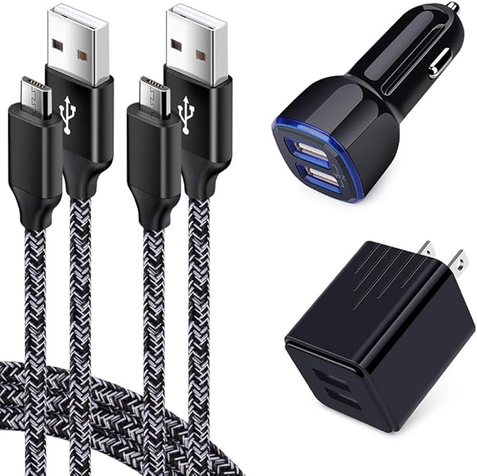 Amazon.com: USB Wall Charger with Micro USB Cable for LG Stylo 3/2 K50 ...