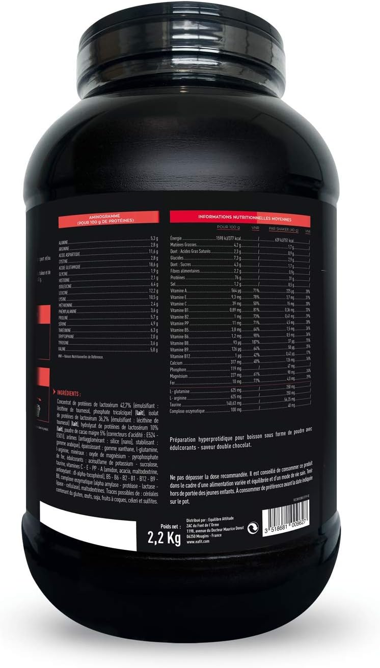 EAFIT Pure Whey – Double Chocolate 2.2kg – Muscle Growth – Tri-Source ...