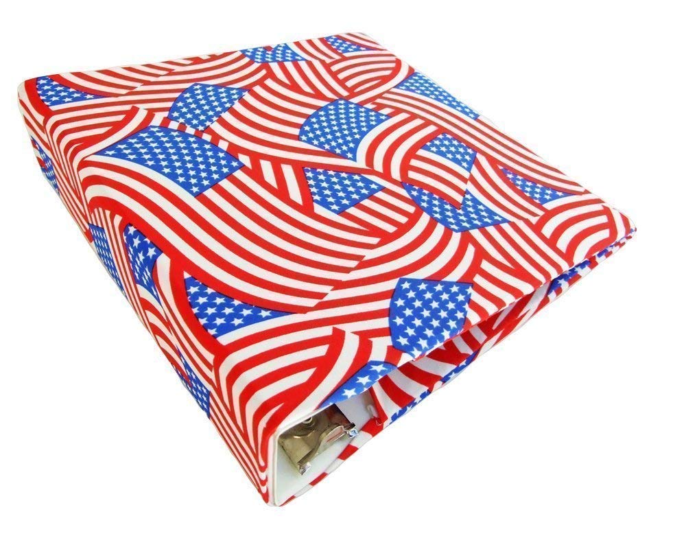 Amazon.com: American Flag 3 Ring Binder Cover in Flags USA Stretch ...