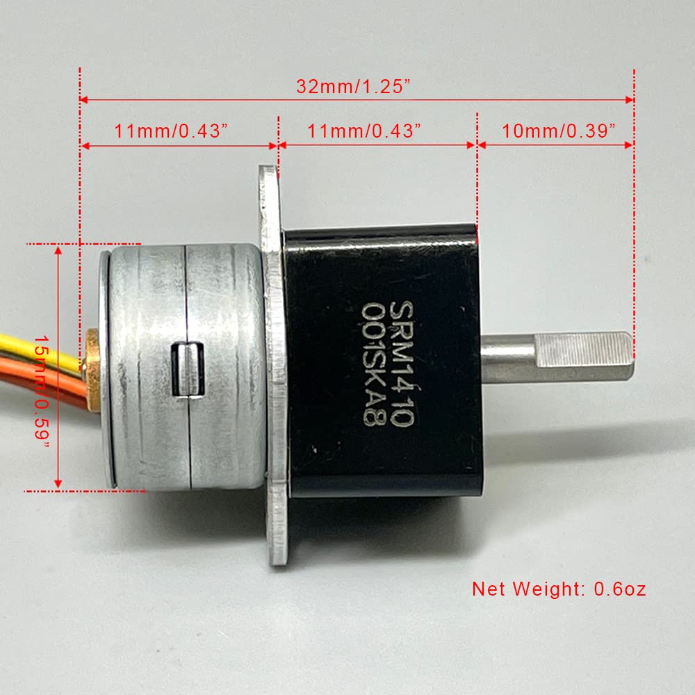 Mua DC 5V 2-Phase 4-Wire Micro Stepper Motor Diameter 15mm 18 Degrees ...