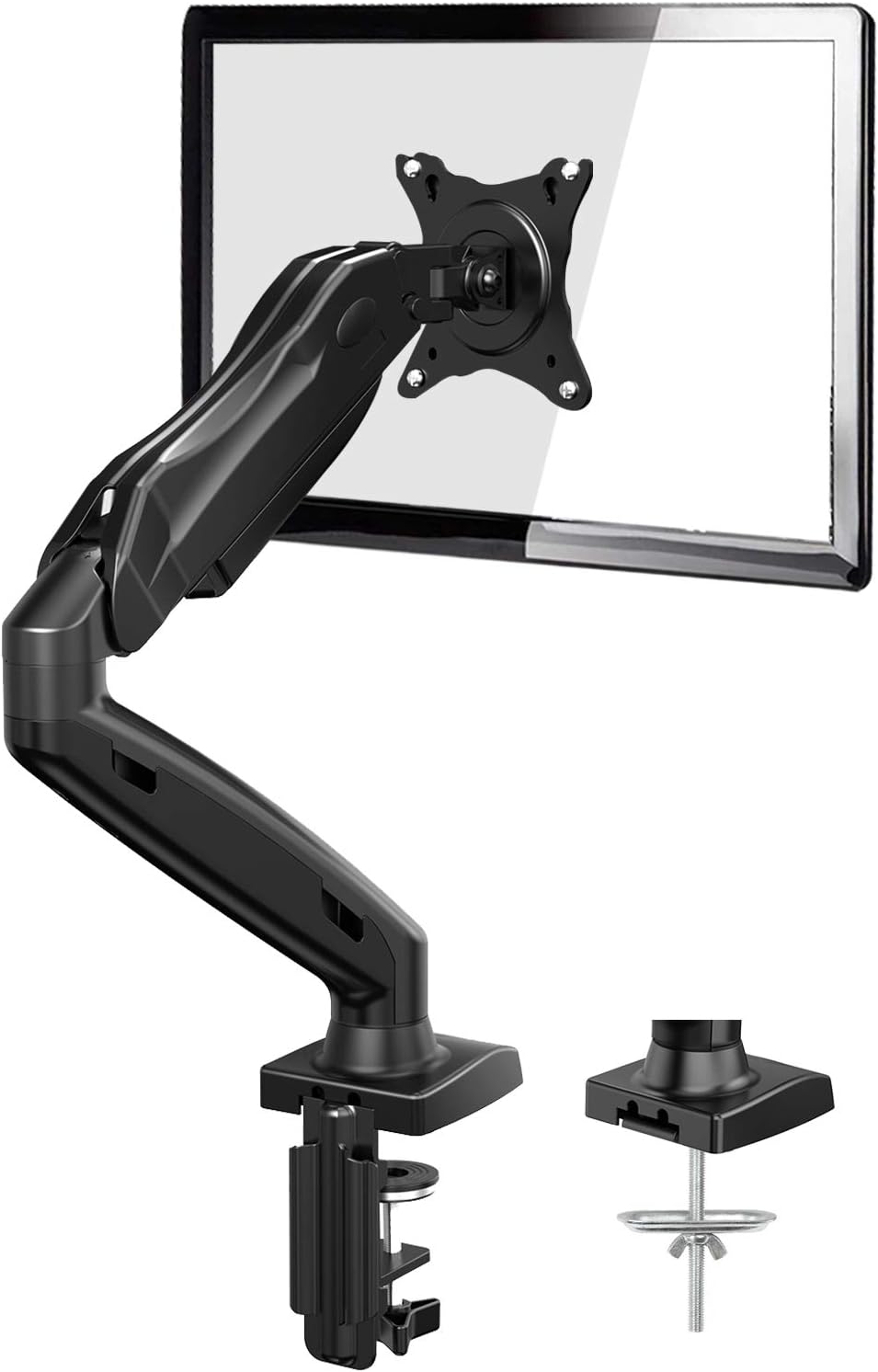 HUANUO Monitor Arm Single, 360° Rotatable Monitor Mount for 17-27 inch ...