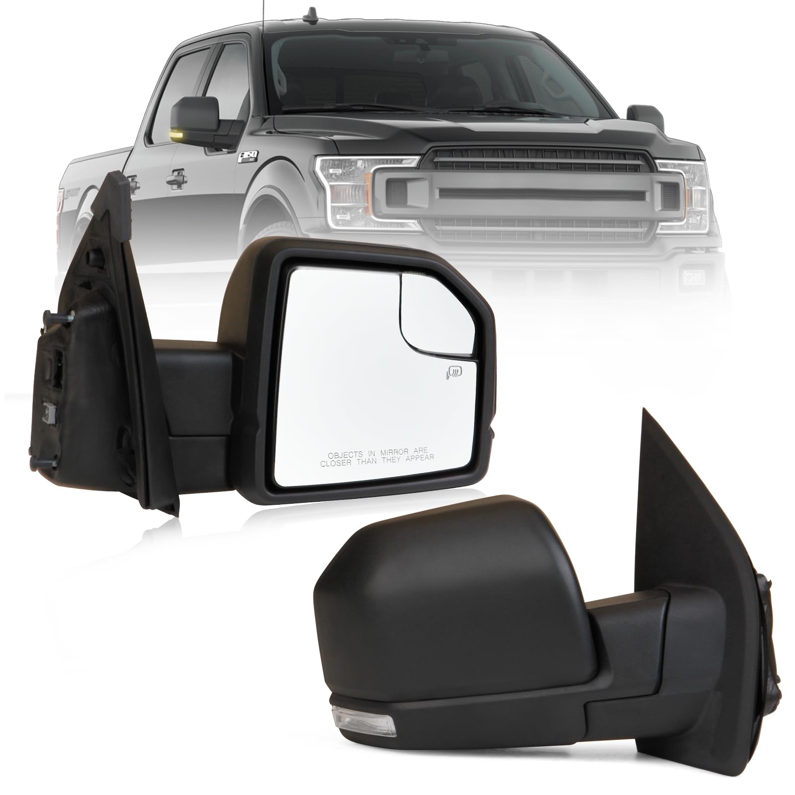 MITZONE F150 Passenger Side Mirror compatible with 2015-2020 Ford F-150 ...
