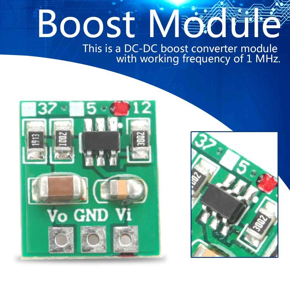 Boost Converter Module, 3.7V 5V 12V Micro Boost Module Voltage Step-up ...