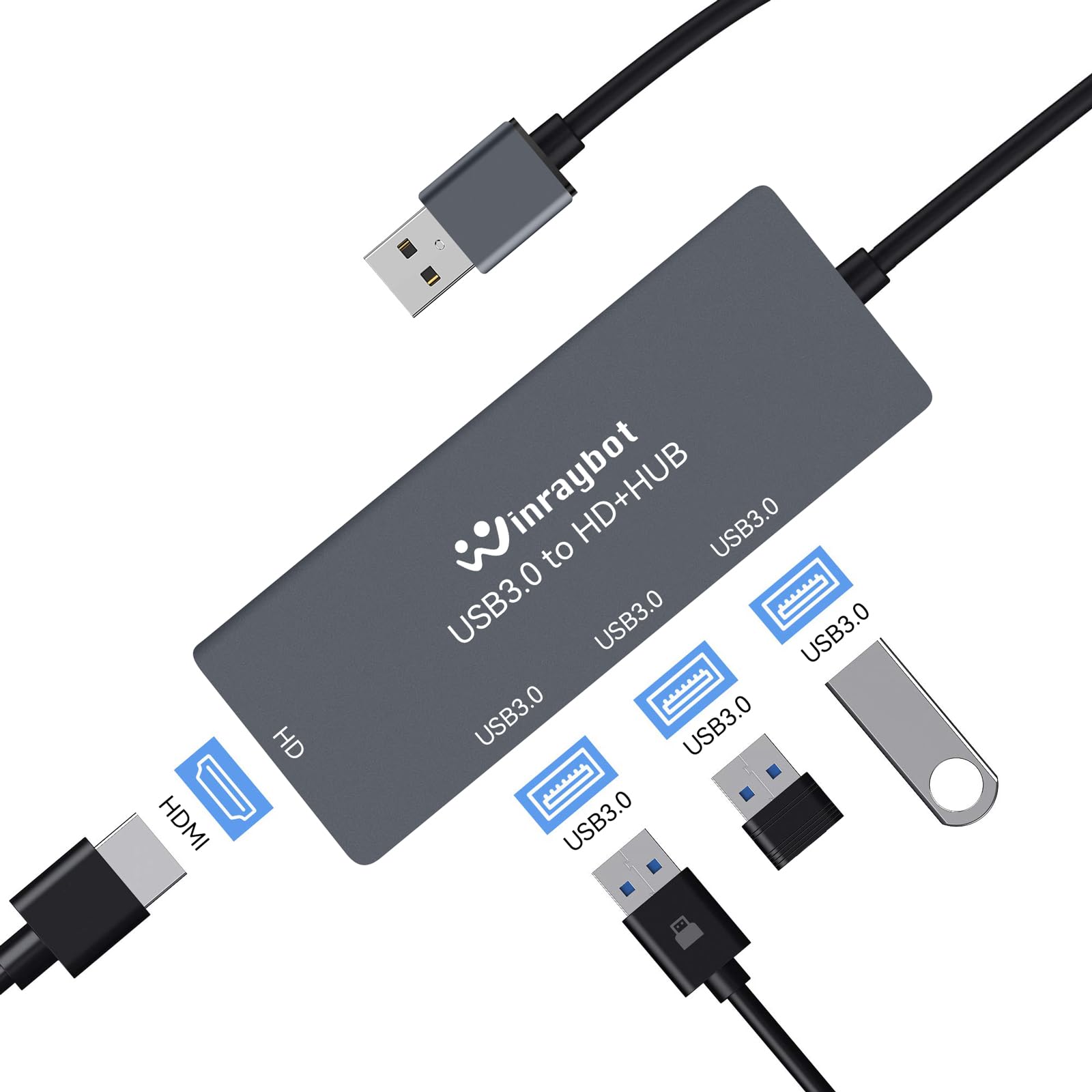 Mua USB 3.0 to HDMI Adapter With Docking Station for Laptop - Multiple ...