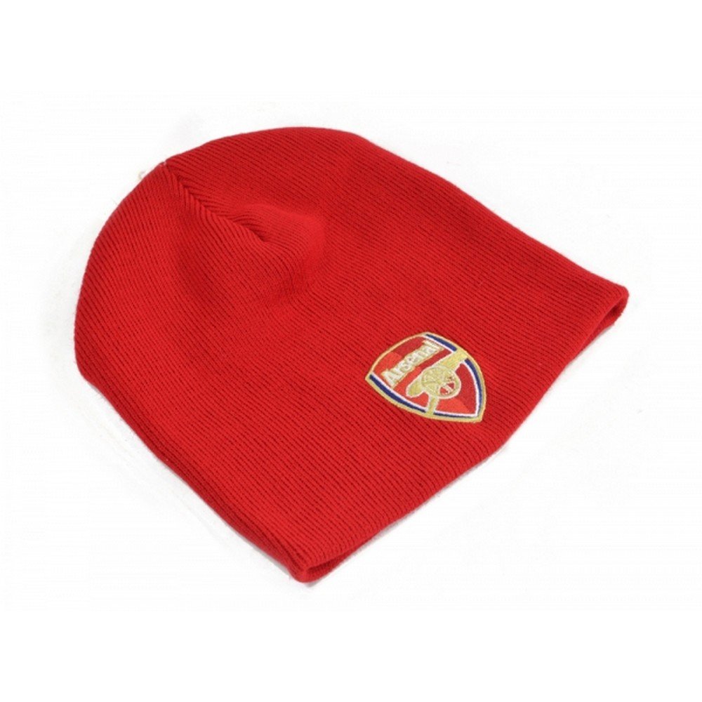 Arsenal Knitted Crest Beanie Hat Red: Amazon.co.uk: Clothing