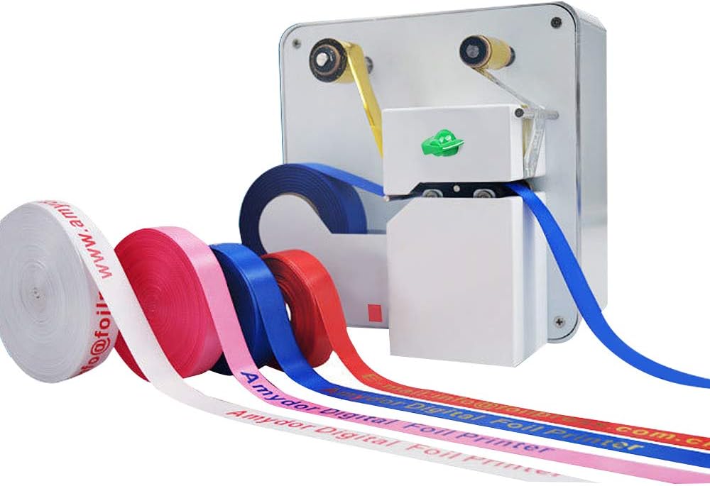 Amazon.com: Welljoin 1-32mm Digital Mini Ribbon Printer/Digital Satin ...