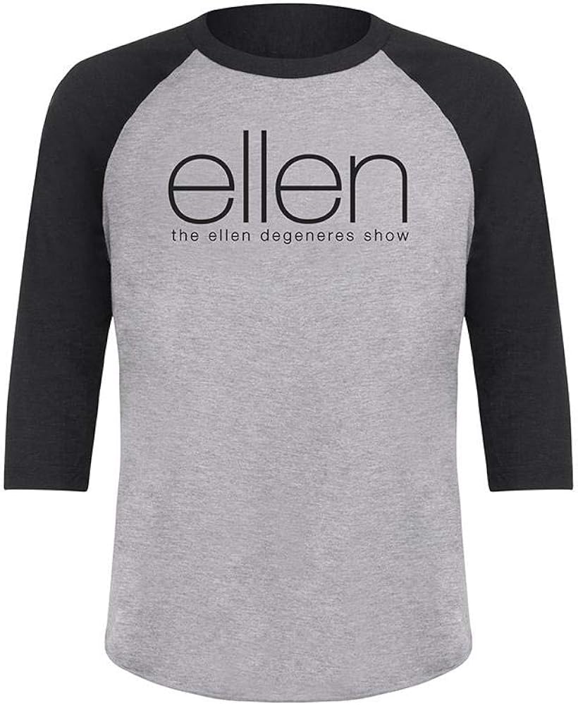 Amazon.com: The ellen Degeneres Show Baseball T-Shirt Grey: Clothing