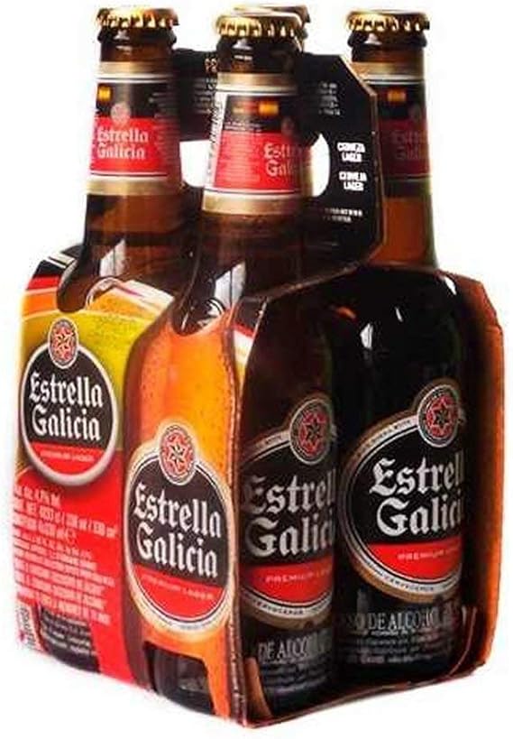 Cerveza Estrella Galicia Doce Pack De 330 ml C/U: Amazon.com.mx ...