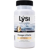 Lysi Omega-3 Forte 90 Capsulas, 1030 mg de EPA+ DHA, Aceite de Pescado ...