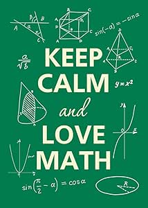 Amazon.com: Rectangle Refrigerator Magnet - Keep Calm and Love Math ...