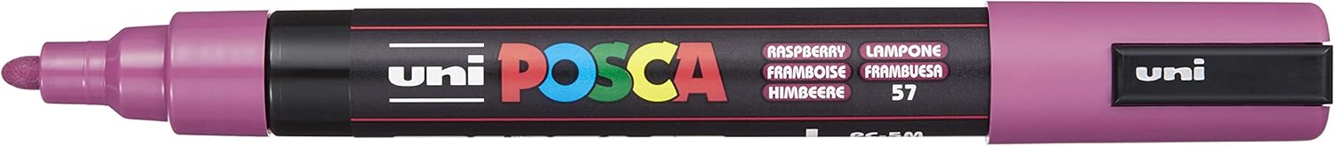 Posca – PC-5M Medium Bullet Tip – Paint Marker- Deep colours 8-pen pack ...