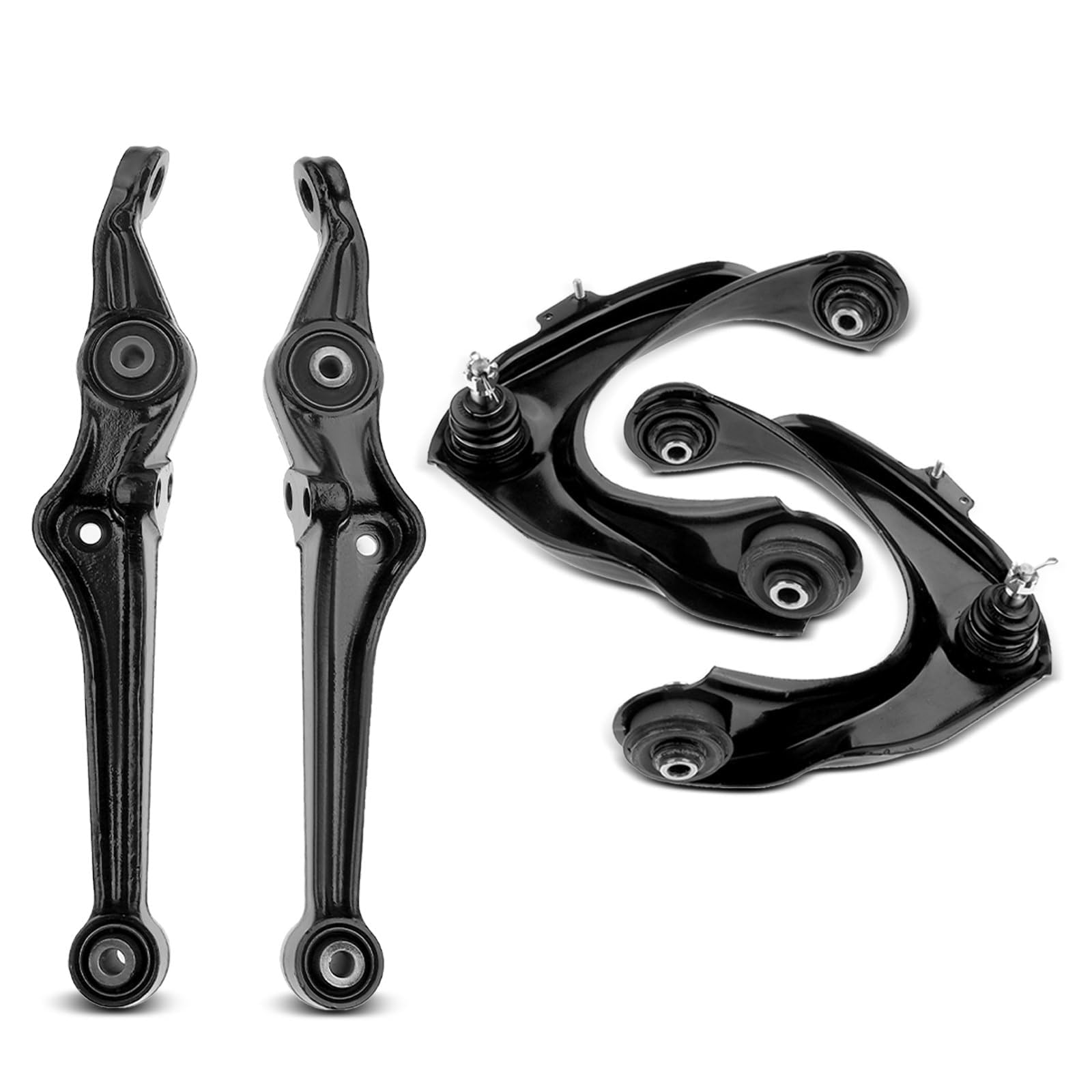 A-Premium Set of 4, Front Upper & Lower Control Arm Kit, with Ball Joint & Bushing, Compatible ...