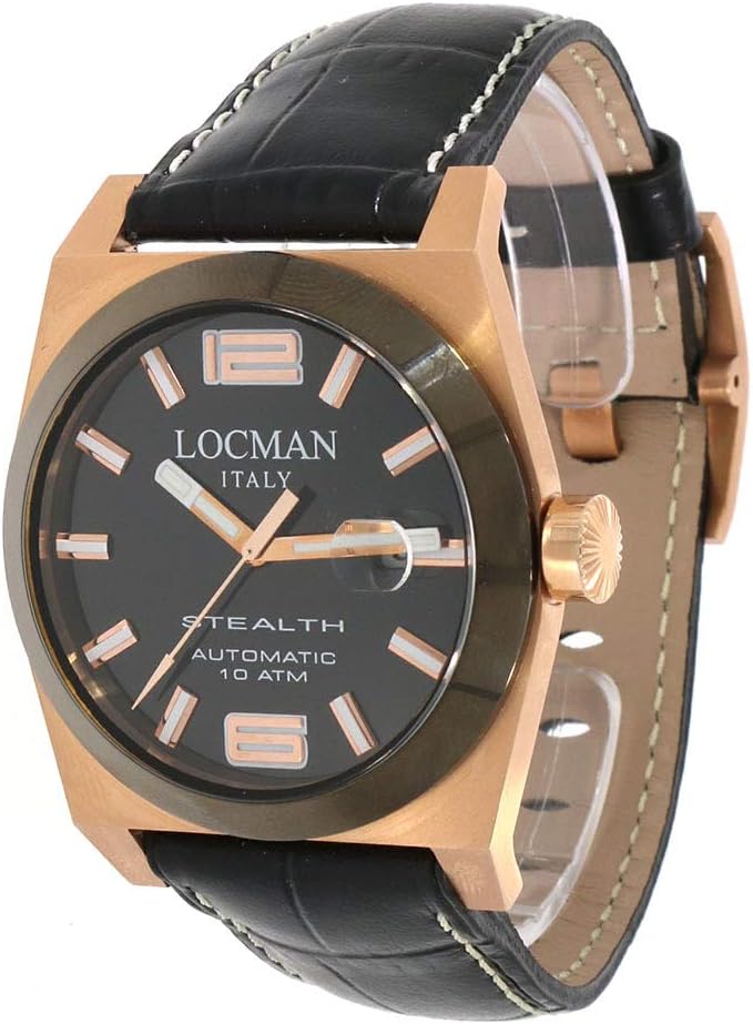 Locman Italy Men's Watch Automatic Stealth Ref. 0205: Amazon.co.uk: Watches