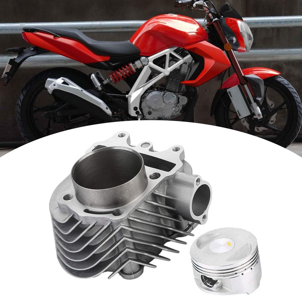 Suuonee Cylinder Kit, Big Bore 61mm Motorcycle Cylinder Kit Piston Gasket Set for GY6 150CC ...