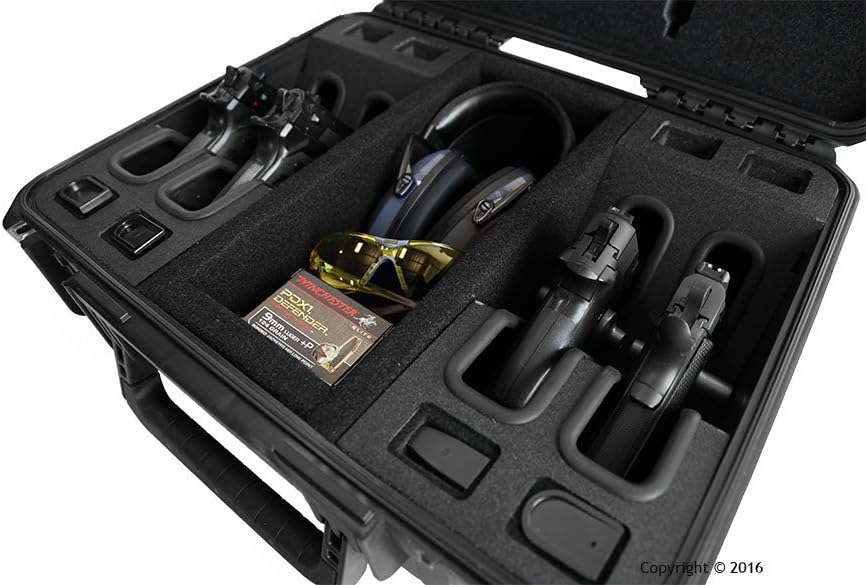 CaseCruzer Range Handgun Case - 4 Pack, Hard Pistol Cases - Amazon Canada