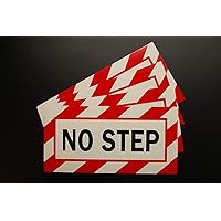 Amazon.com - (4 Pack) No Step Sticker Vinyl Decal - Airplane Wing ...