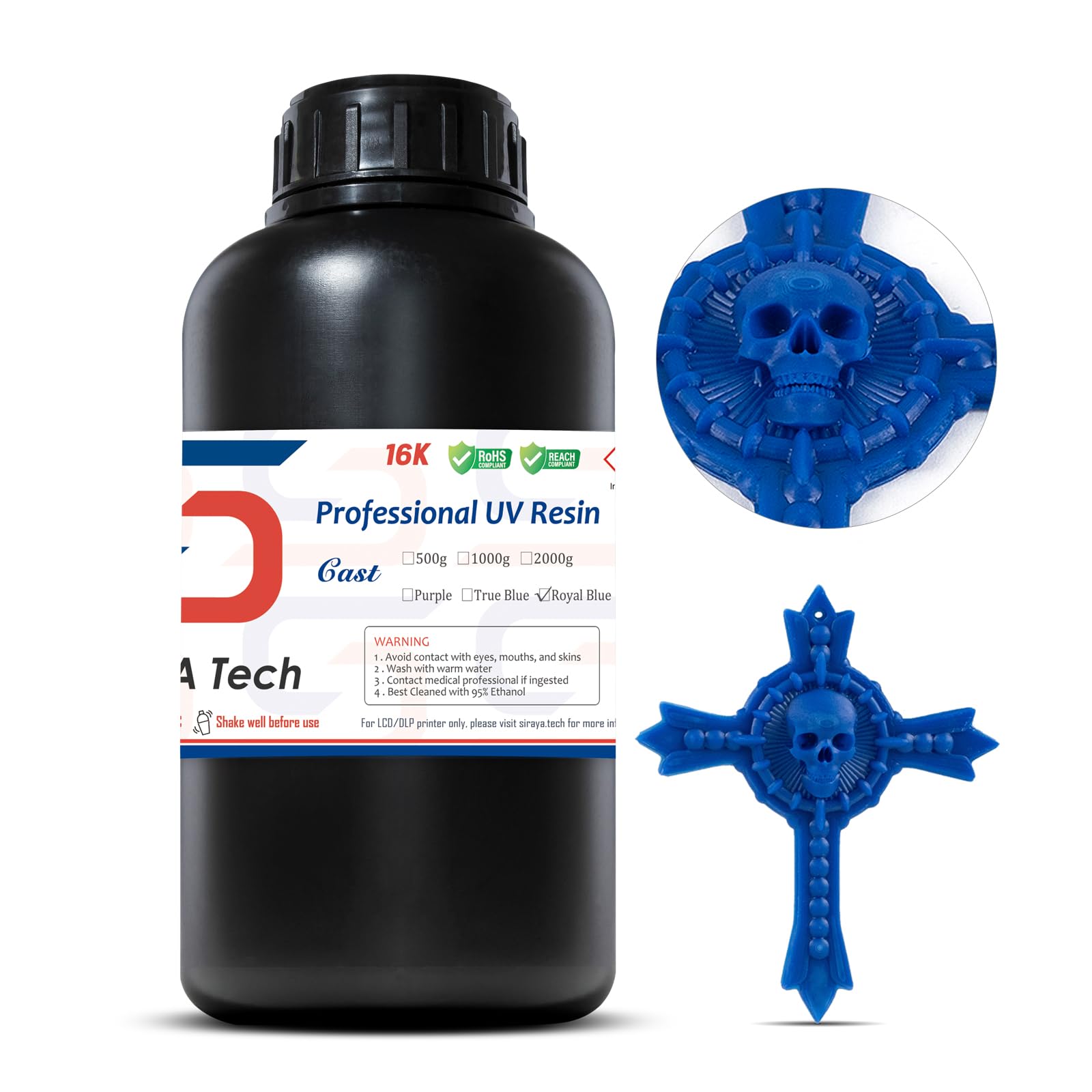 Siraya Tech Cast 3D Printer Resin Best Balance of Easy Burning and ...