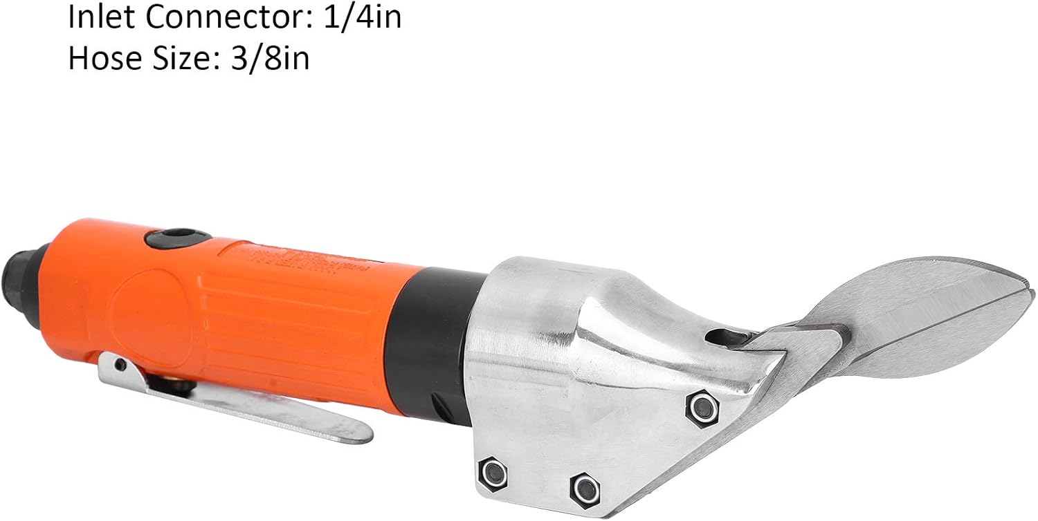1/4in Air Shears, 2500rmp Pneumatic Metal Cutter Steel Straight Blade ...