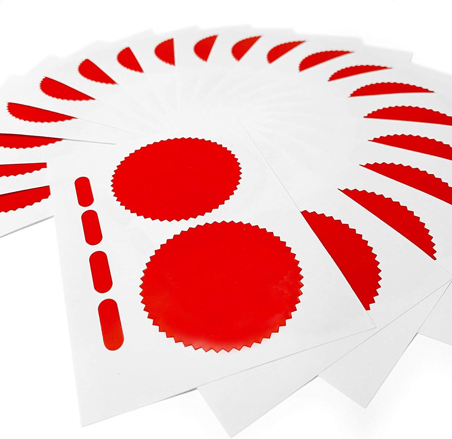 Company Seals 50mm Gloss Red Company Seal Stickers – 40 Labels – BigaMart