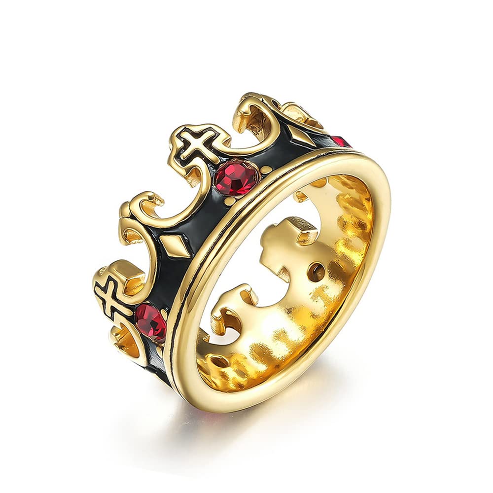 Mua Royal King Knight Crown Ring for Men and Women Religious Cross ...