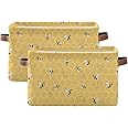 Amazon.com: Storage Basket Cube Yellow Animal Bee Honey Comb Large ...