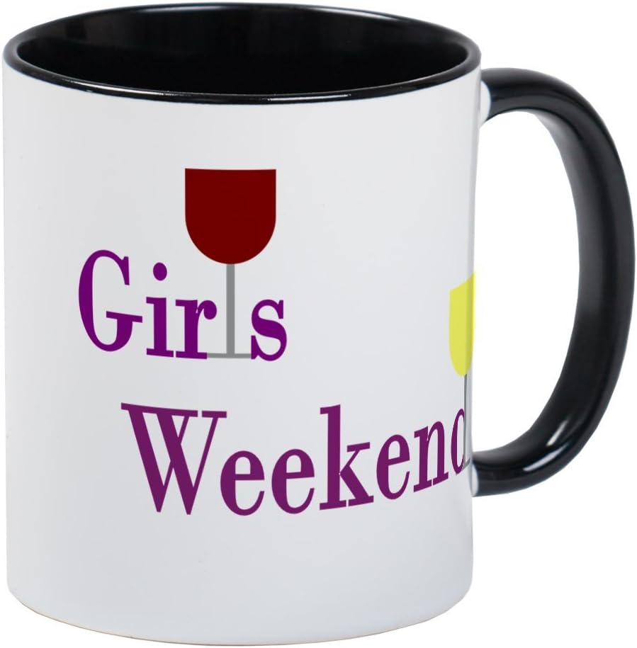 Amazon.com: CafePress Girls Weekend Wine Mug Unique Coffee Mug, Coffee ...