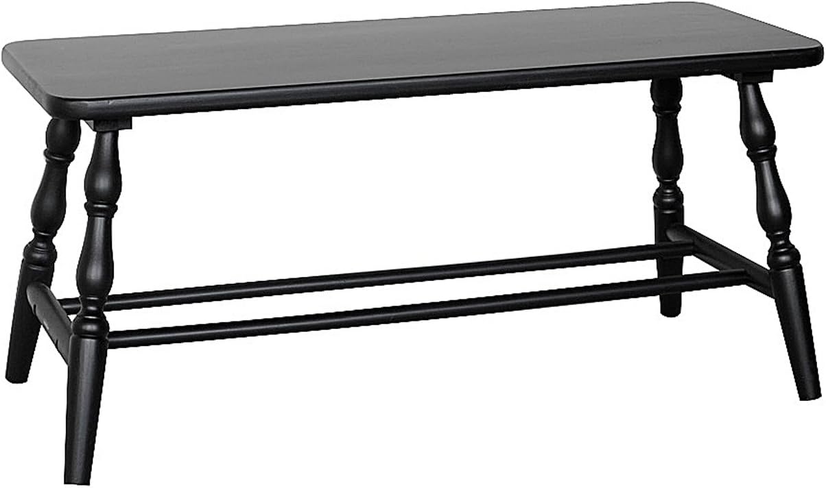 Amazon.com - Carolina Cottage Heritage Bench, Antique Black - Table Benches