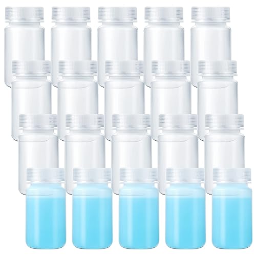 Pinkunn 20 Pcs Plastic Sample Bottles 4oz/ 125ml Laboratory Grade ...