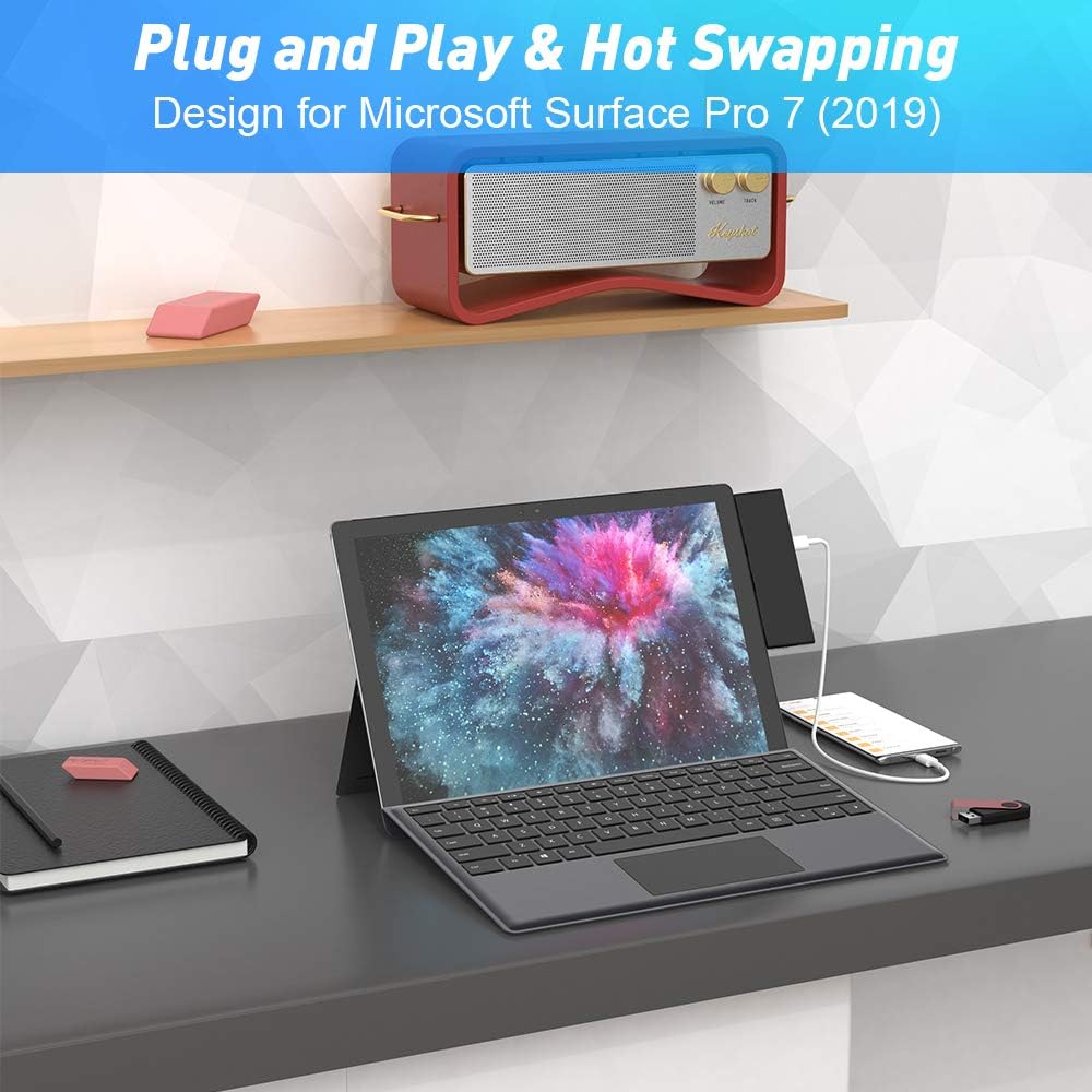 Surface Pro 7 Hub Docking Station with 4K PD display/USB C PD Charging ...