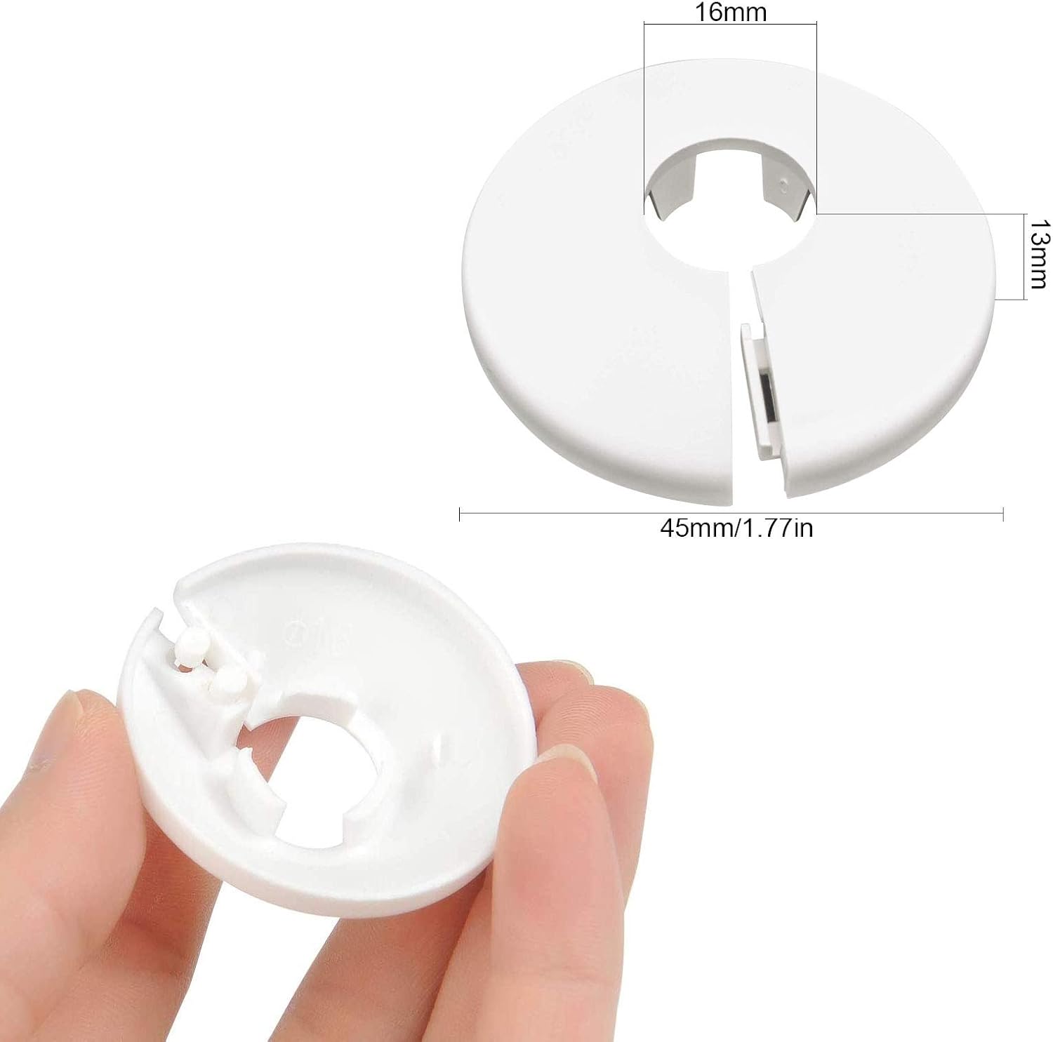 FOGAWA 20Pcs Radiator Pipe Collars Plastic Radiator Pipe Covers Cap ...